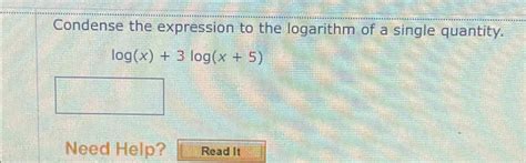 Image result for Condense Expression to a Single Logarithm