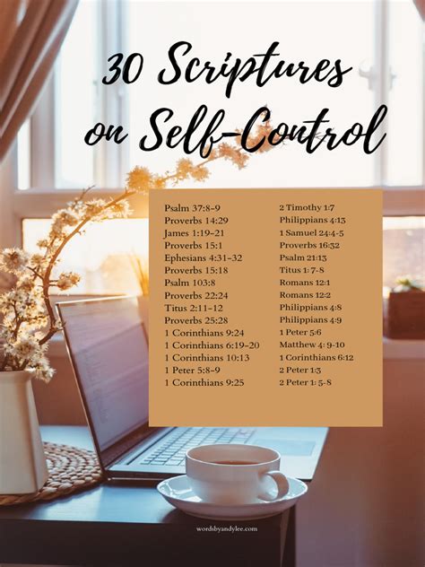 Image result for Scriptures On Self-Control