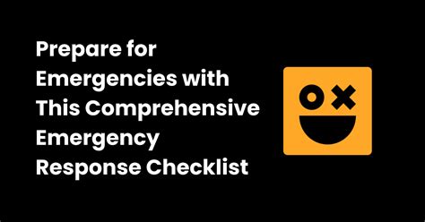 Image result for Emergency Response Checklist