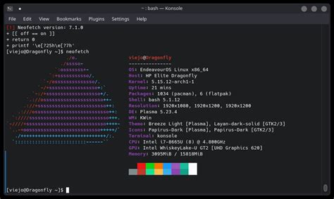 Image result for Modicia OS Neofetch