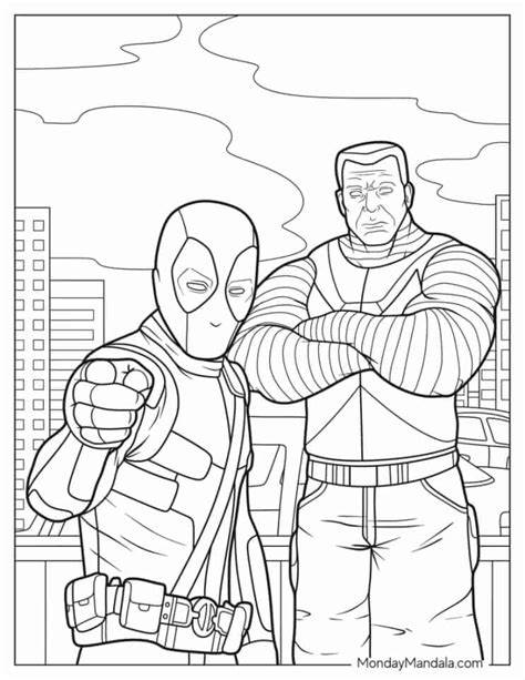 Image result for Deadpool Colossus Coloring Pages