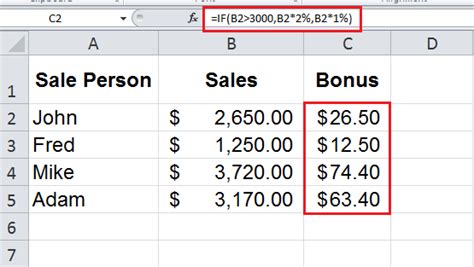 Image result for IF Function Excel with Money