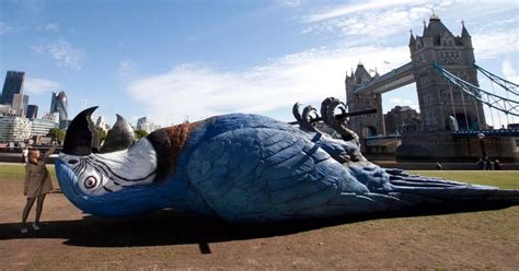 Watch Monty Python's giant dead Norwegian Blue parrot swing from a ...