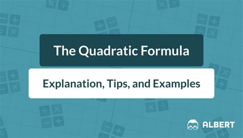 Image result for Quadratic Formula Examples