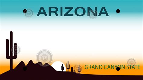 Image result for Arizona State License Plate