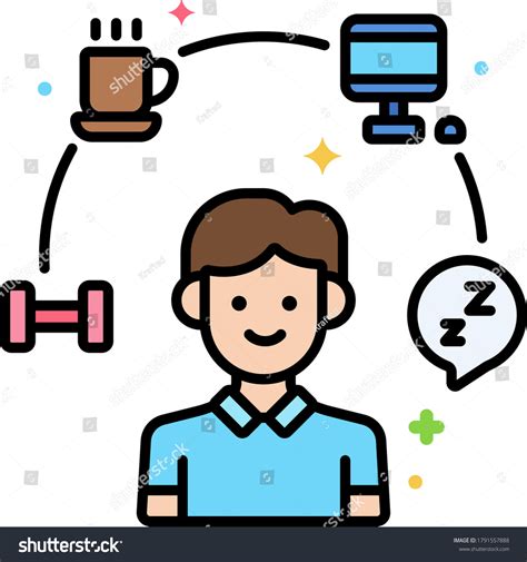 Image result for Daily Routine Line Drawing