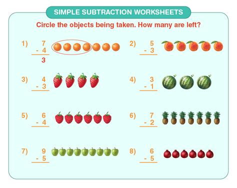 Image result for Simple Subtraction