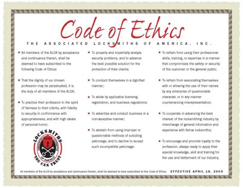 Image result for Security Code of Ethics