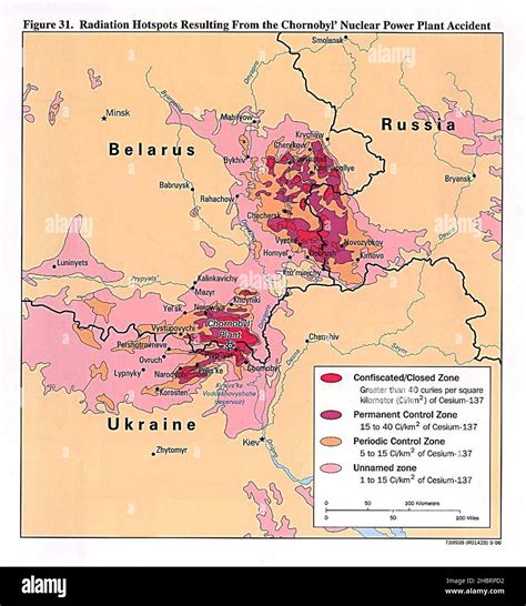 Image result for Chernobyl Radiation Map
