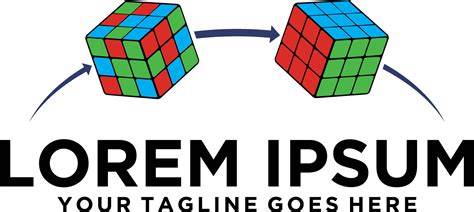 Solving Problem Cube logo design 36030158 Vector Art at Vecteezy