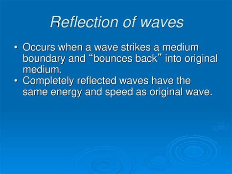 Image result for Reflection of Waves Inverted