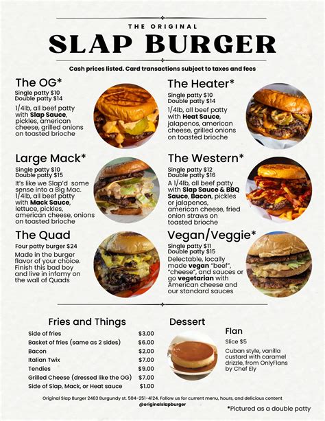 Image result for Da Slap Box Restaurant Menu