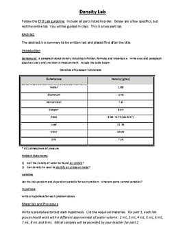 Image result for Density Lab
