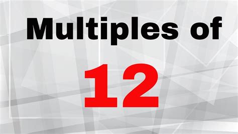 Image result for Multiples of 12 Number Rock