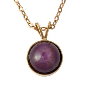Cabochon Star Ruby Pendant | Plaza Jewellery English Vintage Antique ...