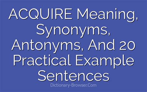 Image result for Acquire Definition