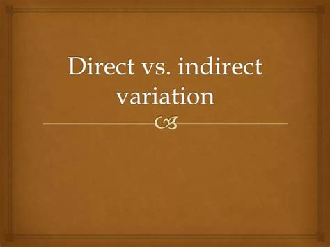 Image result for Direct Vs. Indirect Variation