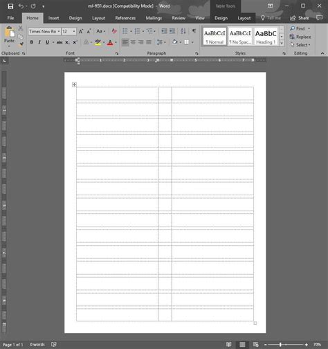 Image result for How to Make File Folder Labels in Word
