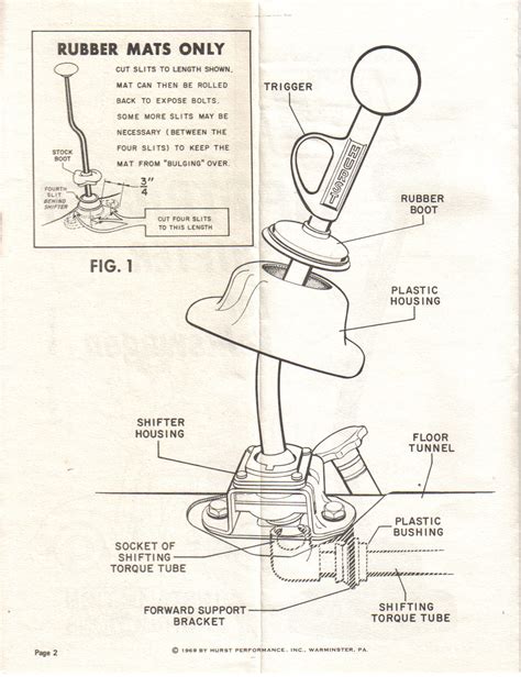 Image result for Hurst Shifter Installation Drawing