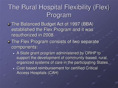 Image result for Rural Health Flex Program