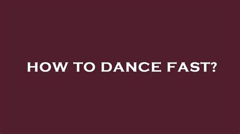 Image result for Speed Dance Tutorial