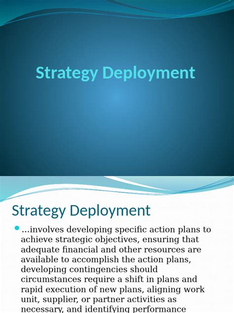 Image result for Strategy Deployment