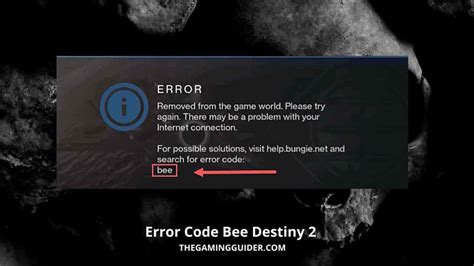 Image result for Destiony 2 Error Code Bee