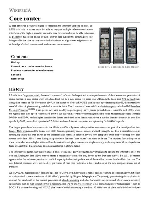 Image result for Core Router