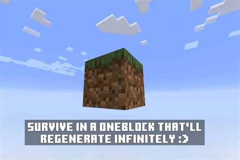 Image result for One Block Minecraft Bedrock Edition