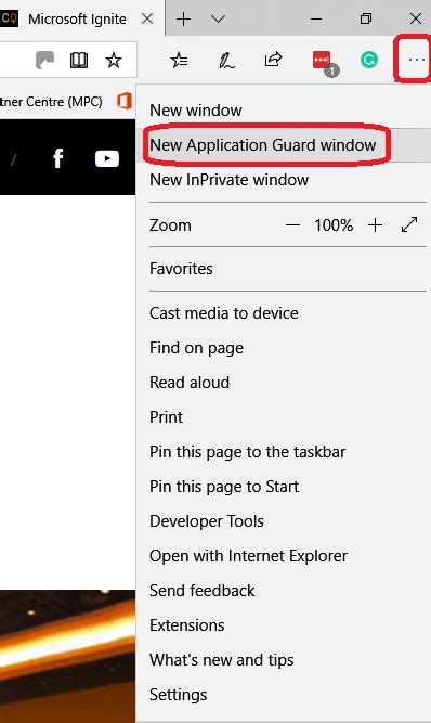 Image result for Application Guard Window