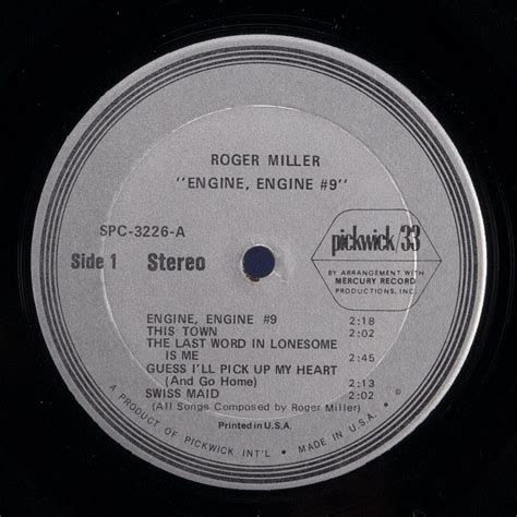 Image result for Roger Miller Engine Engine 9