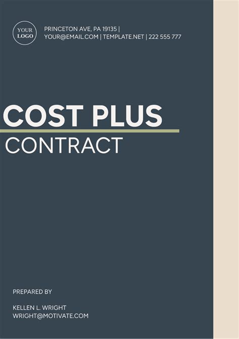 Image result for Cost Plus Percentage Contract Examples