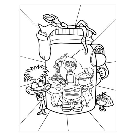 Image result for Inside Out 2 Coloring Pages Printable