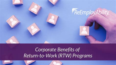 Image result for Return to Work Program Benefits