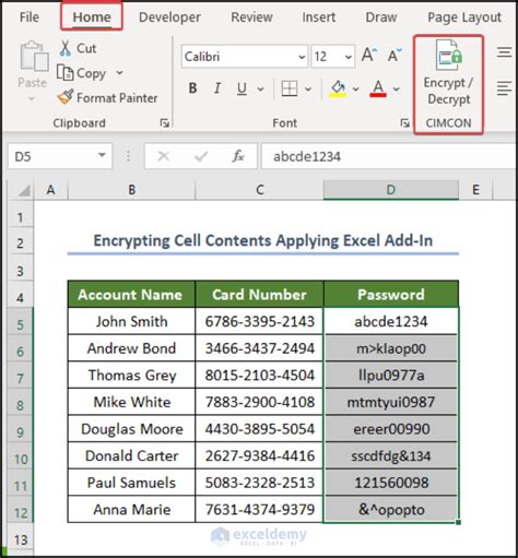Image result for Encrypt Excel Document