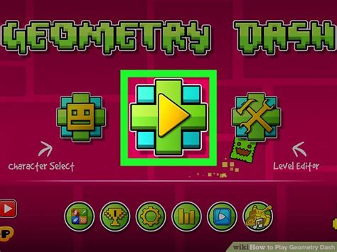 Image result for Geometry Dash Play Button