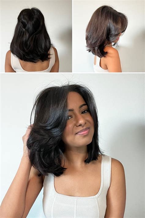 Image result for Medium Length Layers Haircut Tutorial