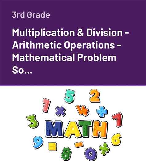 Image result for Arithmetic Math Problem Elementary School