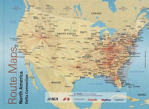Delta Airlines Route Map Usa