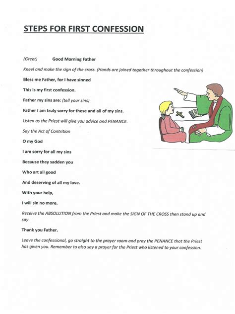 Image result for Step by Step Confession Guide