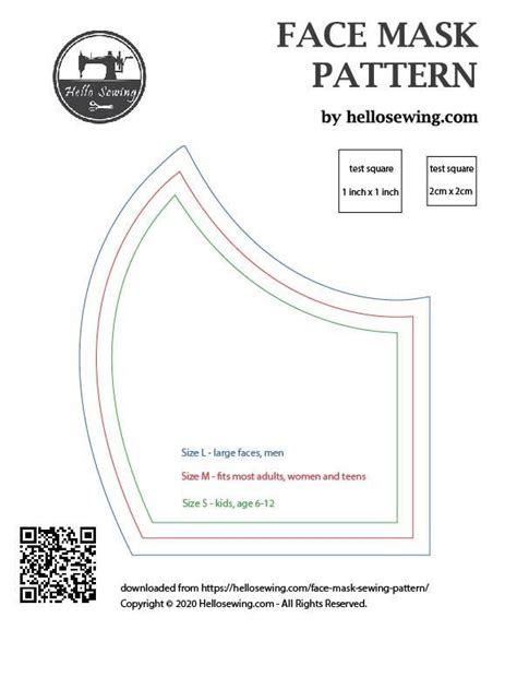 Image result for Patterns to Make Face Mask Free Printable