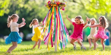 Image result for Dancing around the Maypole