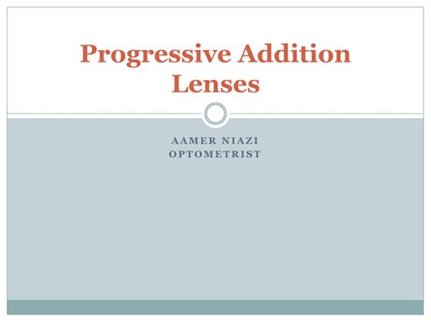 Image result for Progressive Addition Lens