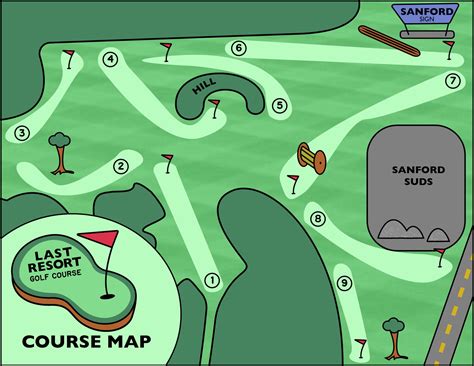 Image result for Golf Course Map
