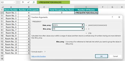 Image result for Using Frequency in Excel
