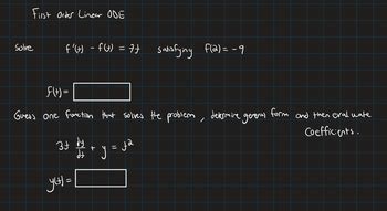 Image result for How to Solve First Order Linear Ode