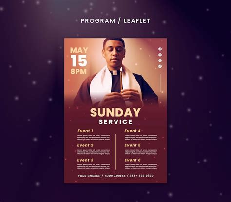 Church Program Template PSD, High Quality Free PSD Templates for Download