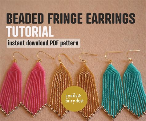 Image result for Fringe Earrings Tutorial