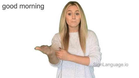 Image result for Good Morning Sign Language
