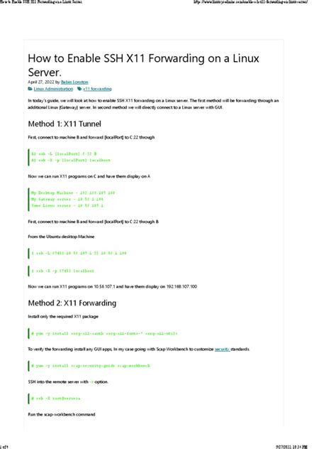 Image result for How to Enable X11 Forwarding Linux